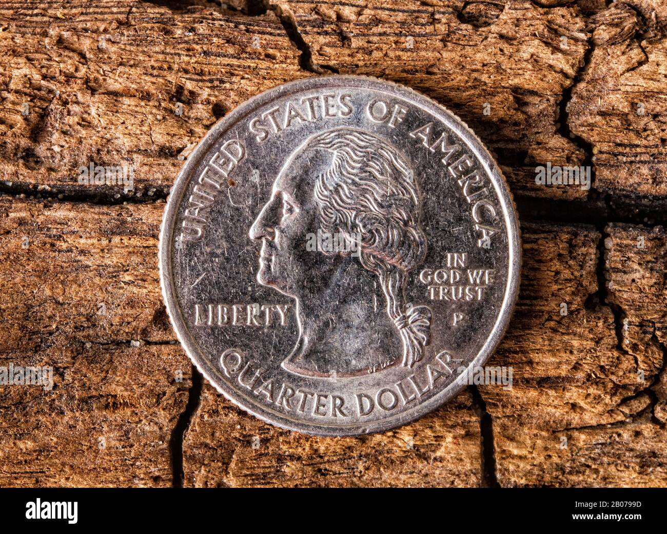 quarte dollar coin Stock Photo - Alamy