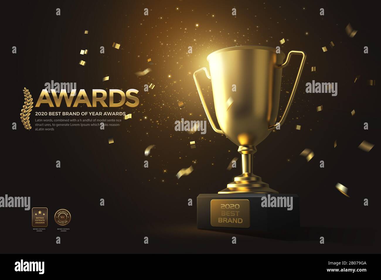 3d background trophy light hi-res stock photography and images - Alamy