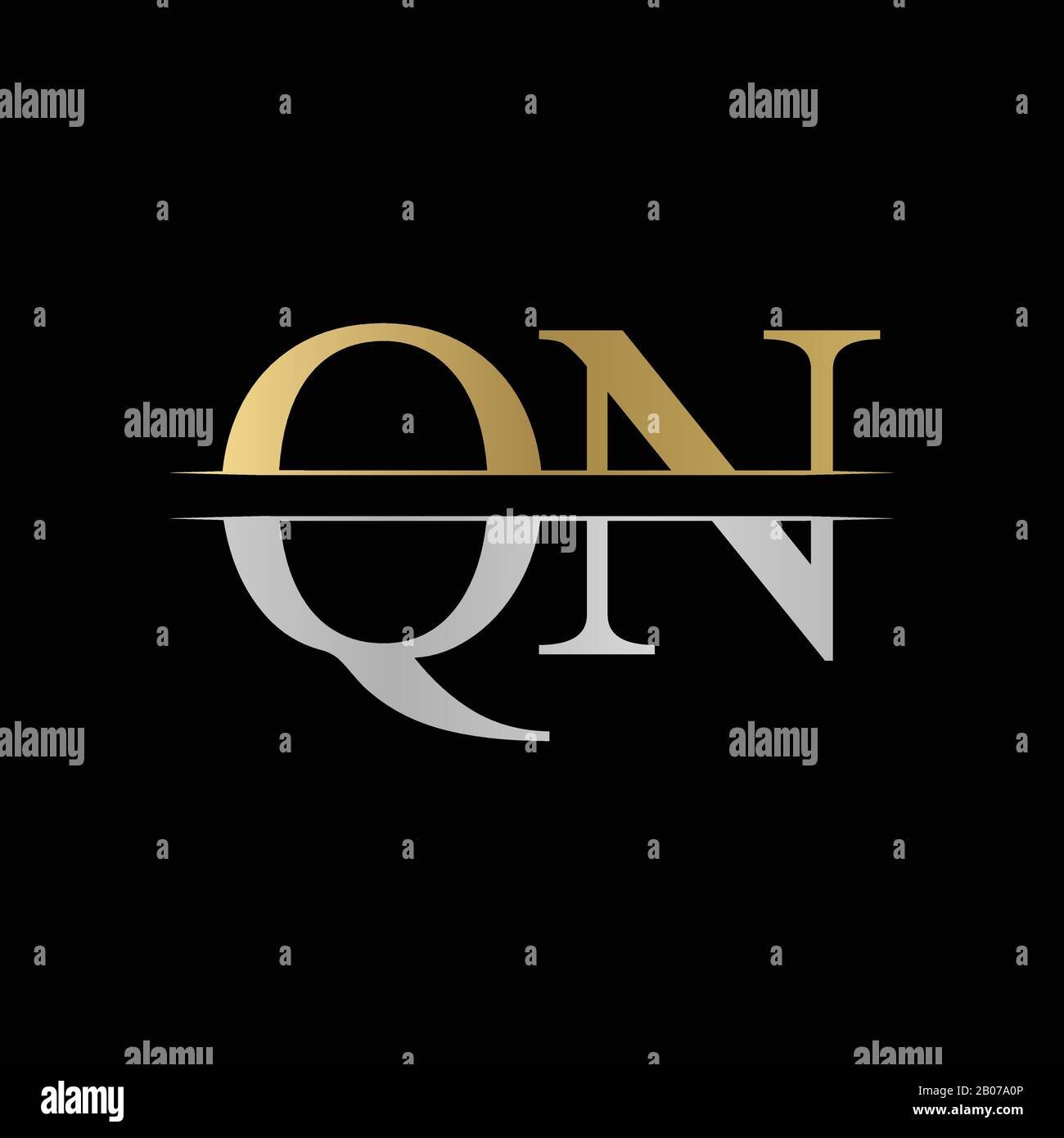 Qn logo vector vectors hi-res stock photography and images - Alamy