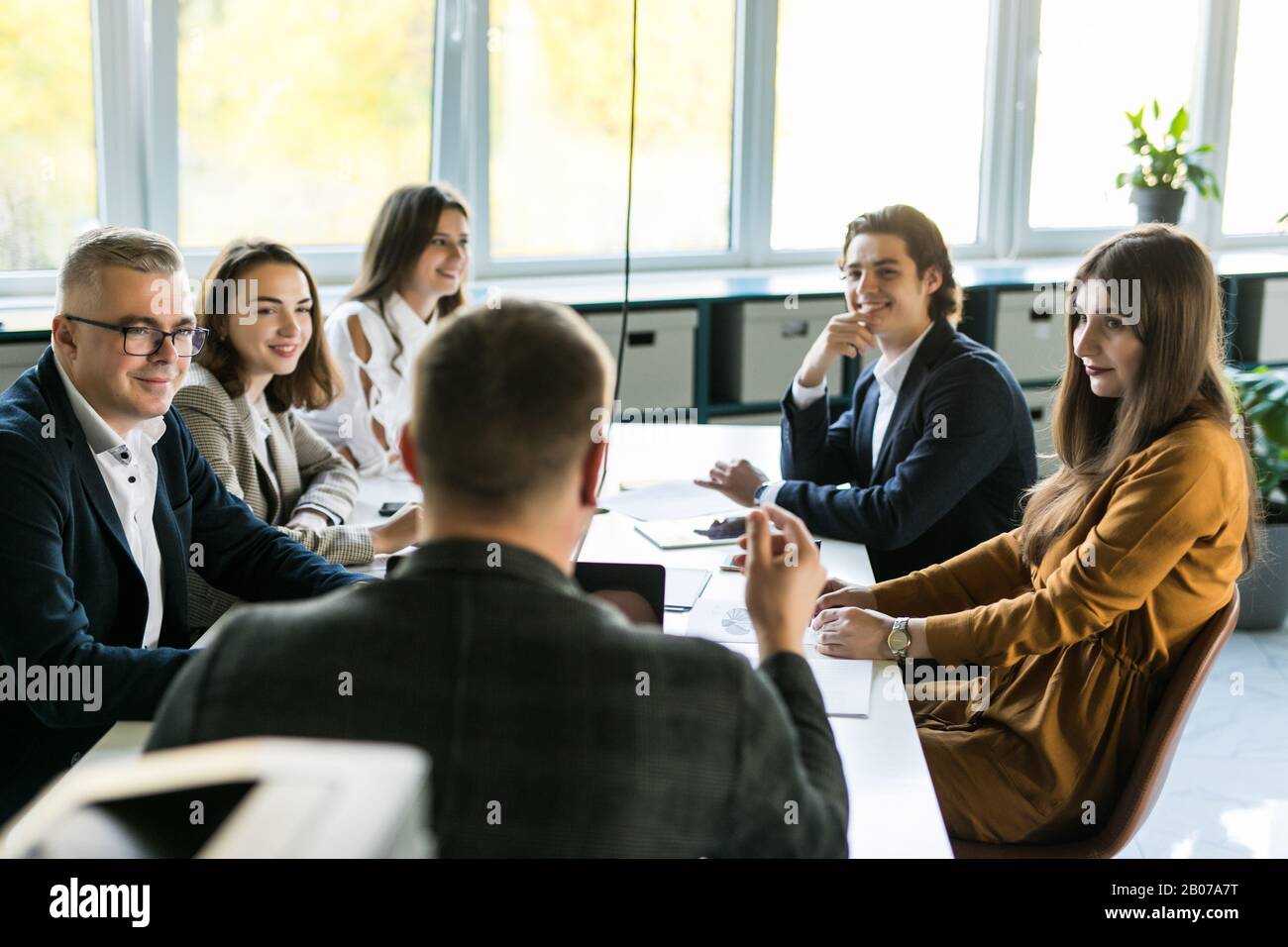 Business People Meeting Communication Discussion Working Office Concept ...