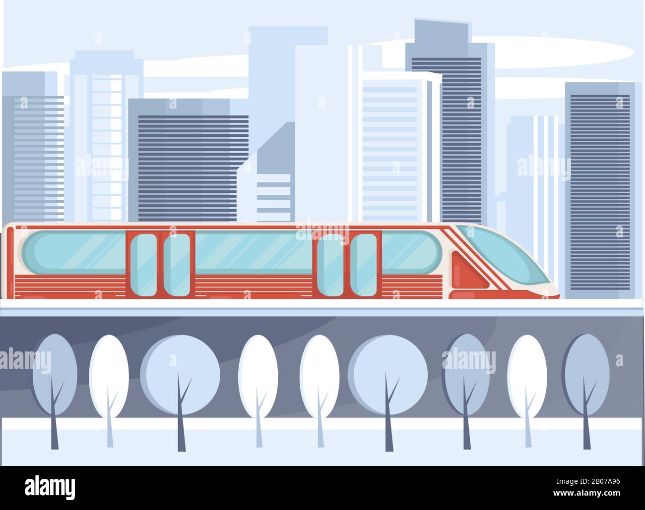 Modern architecture metro train Stock Vector Images - Alamy