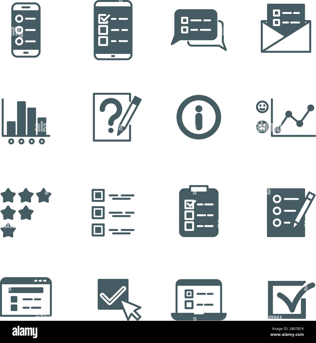 Questionnaire vector hi-res stock photography and images - Alamy