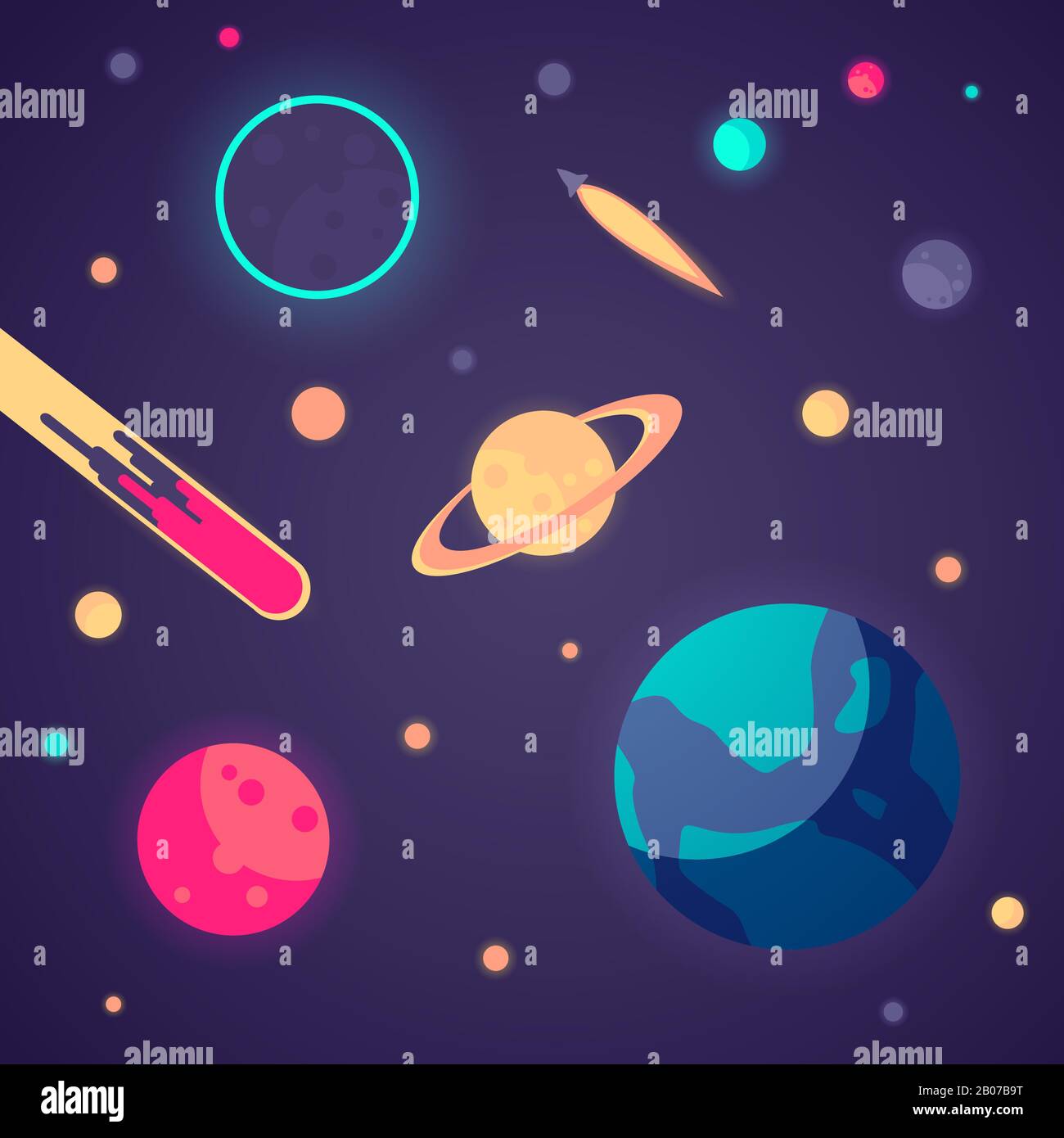 A solar system with many planets Stock Vector Image & Art - Alamy