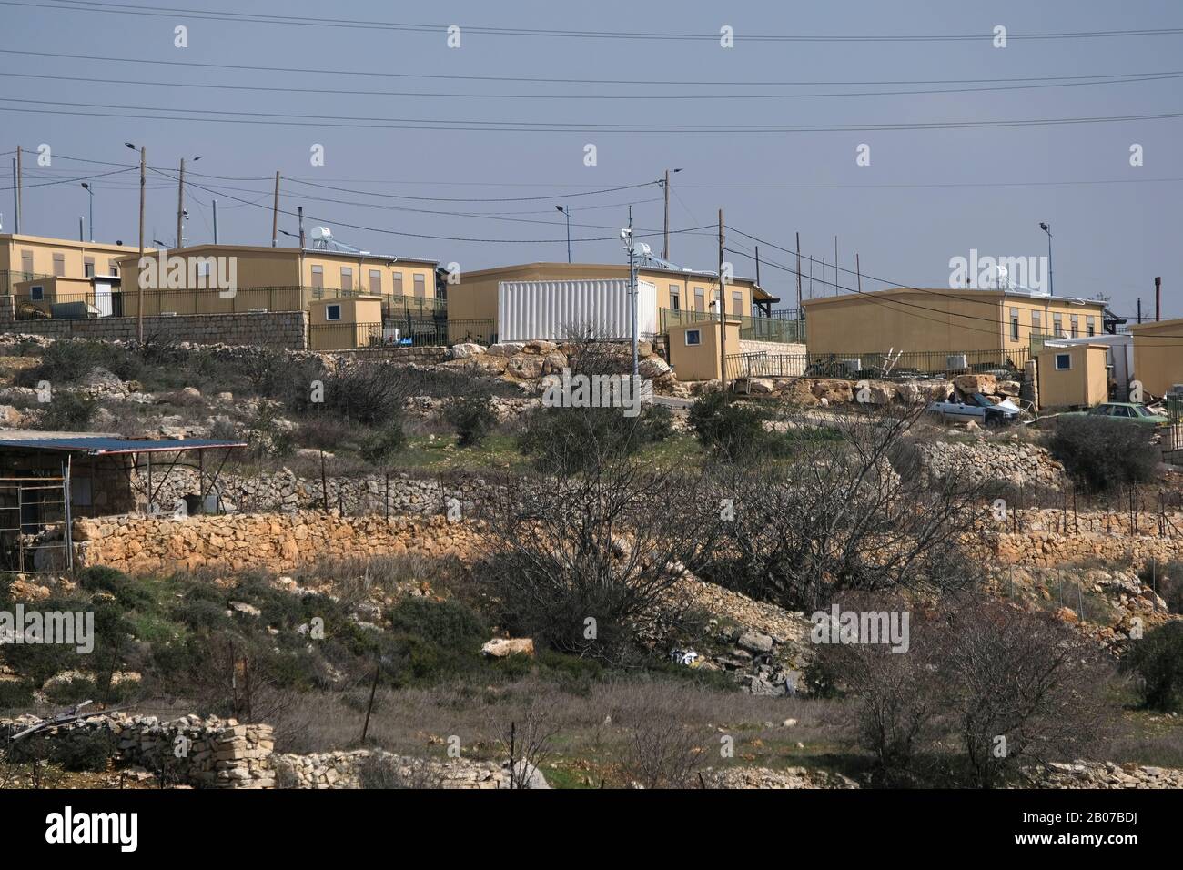 View of Rosh Tzurim a Jewish settlement and religious Kibbutz in Gush ...