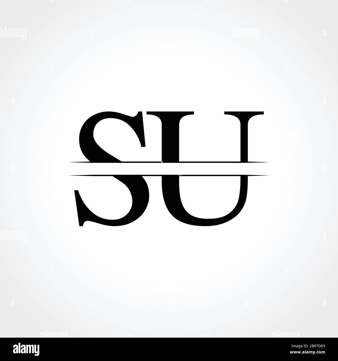 Initial Letter SU Logo Design Vector Template. SU Letter Logo Design ...