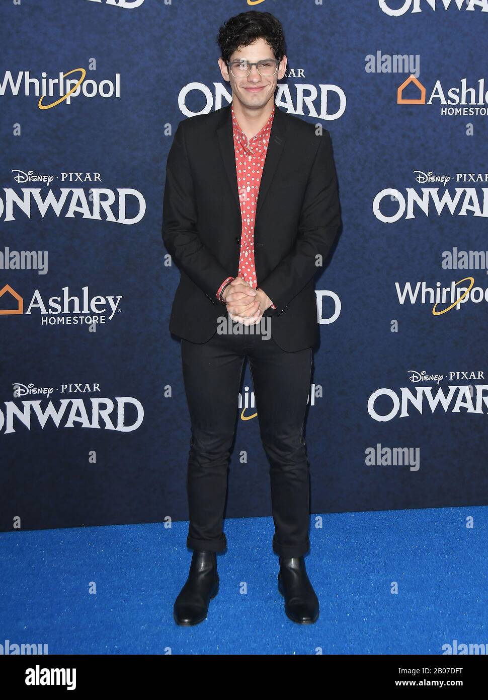 Los Angeles, USA. 18th Feb 2020. Matt Bennett arrives at the Disney And ...