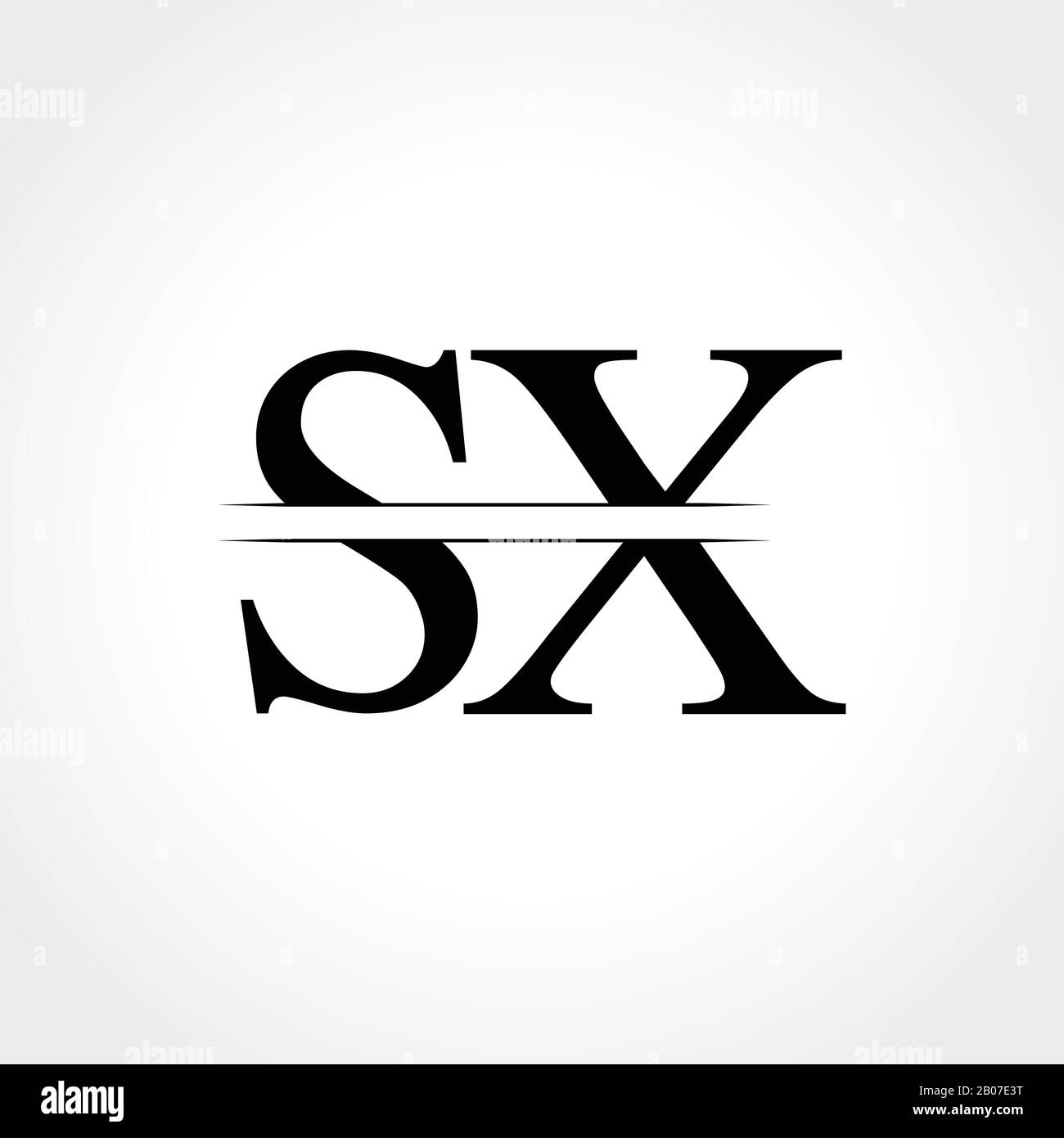 Letter sx logo Black and White Stock Photos & Images - Alamy