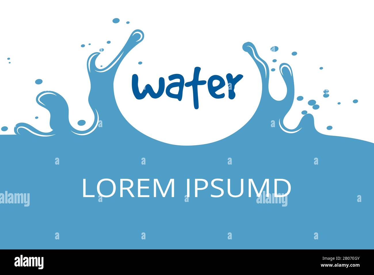 Dynamic water vector Stock Vector Images - Alamy