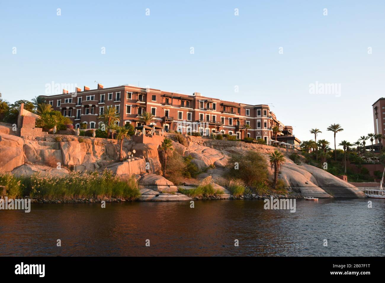 River Nile/ beautiful view for Aswan Egypt and Nubian Egyptian culture ...