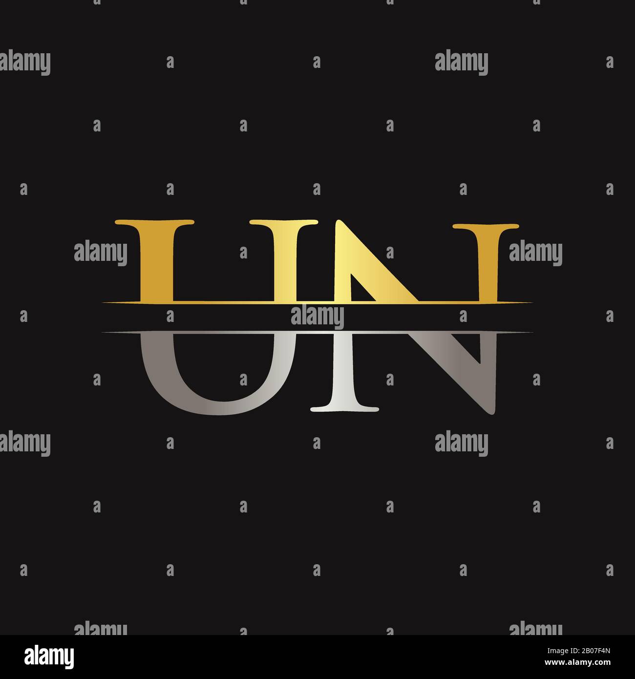 Un logo vector vectors hi-res stock photography and images - Alamy