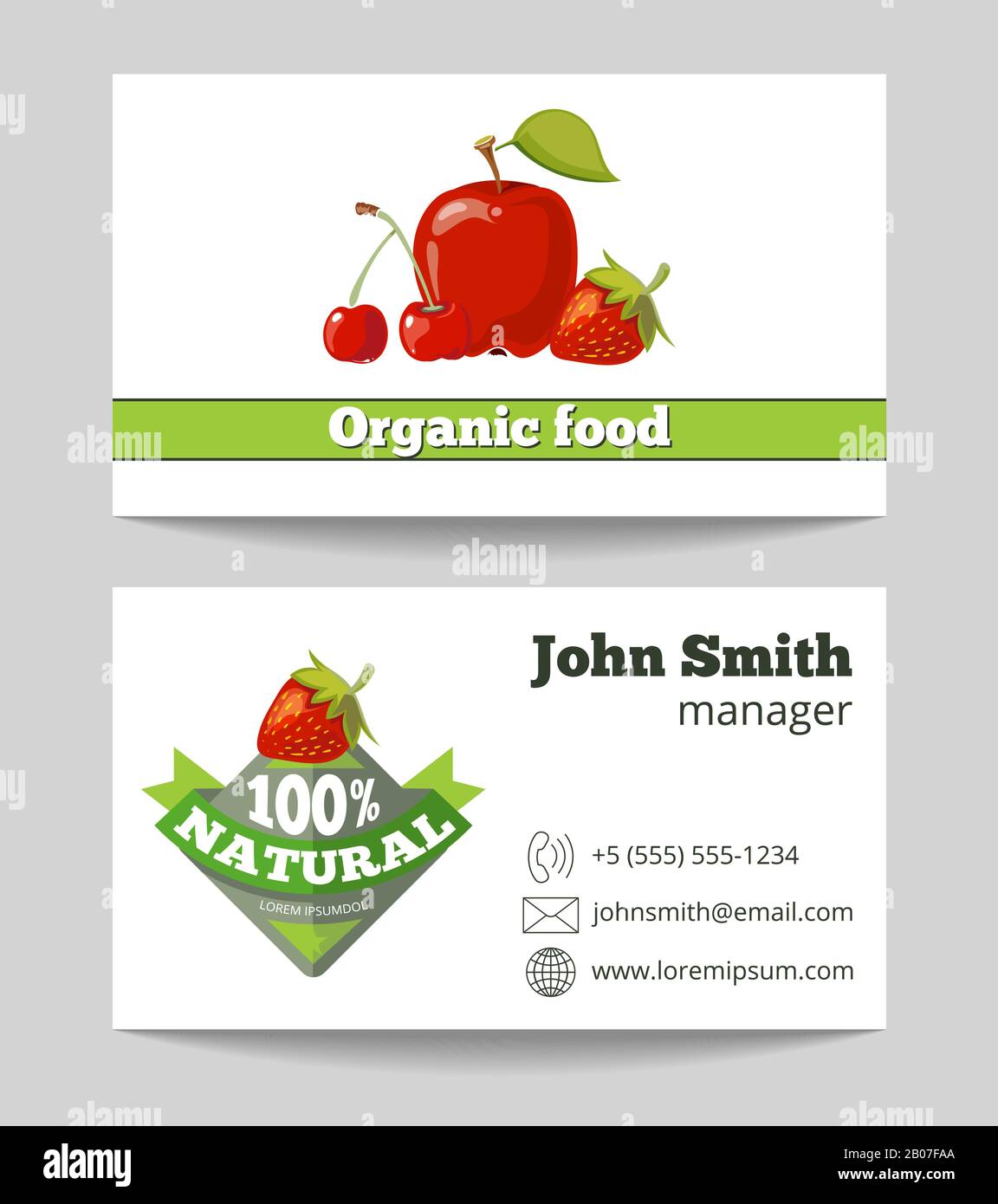 Food Business Card Template