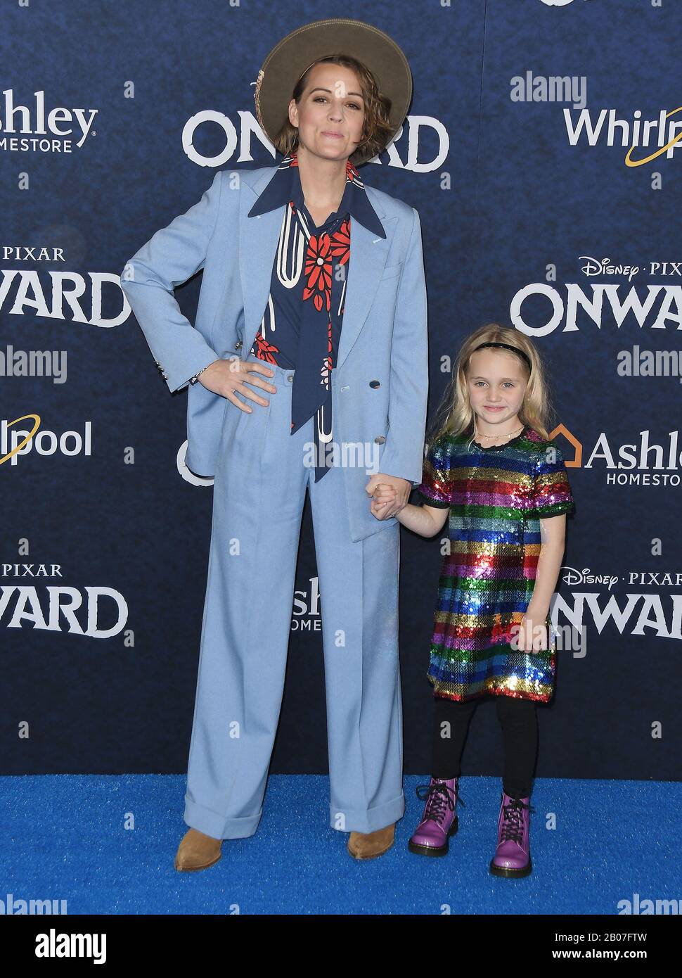 Los Angeles, USA. 18th Feb 2020. (L-R) Brandi Carlile and Evangeline ...