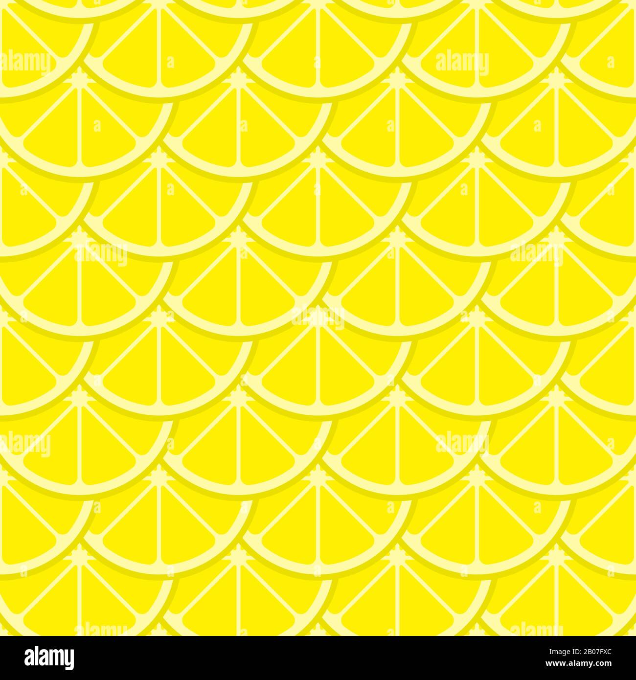 Vector bright lemon slices seamless pattern. Background with natural ... Vector bright lemon slices seamless pattern. Background with natural ...