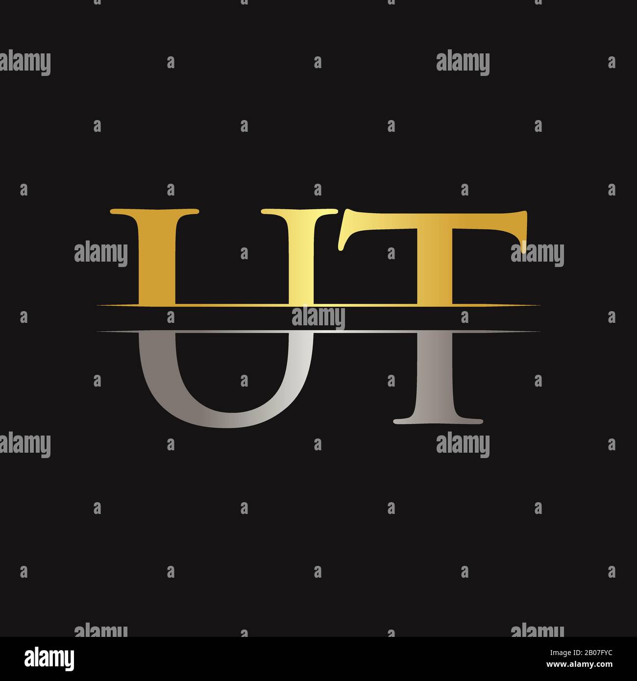 Initial Letter UT Logo Design Vector Template. UT Letter Logo Design ...