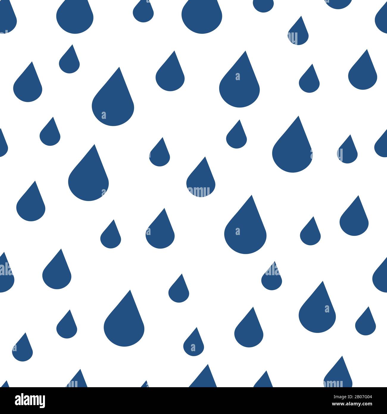 Blue vector water drops seamless pattern. Background with droplet ...