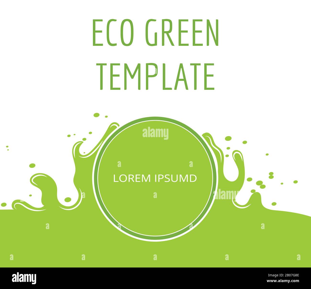 Eco green organic natural template banner. Ecology natural concept ...