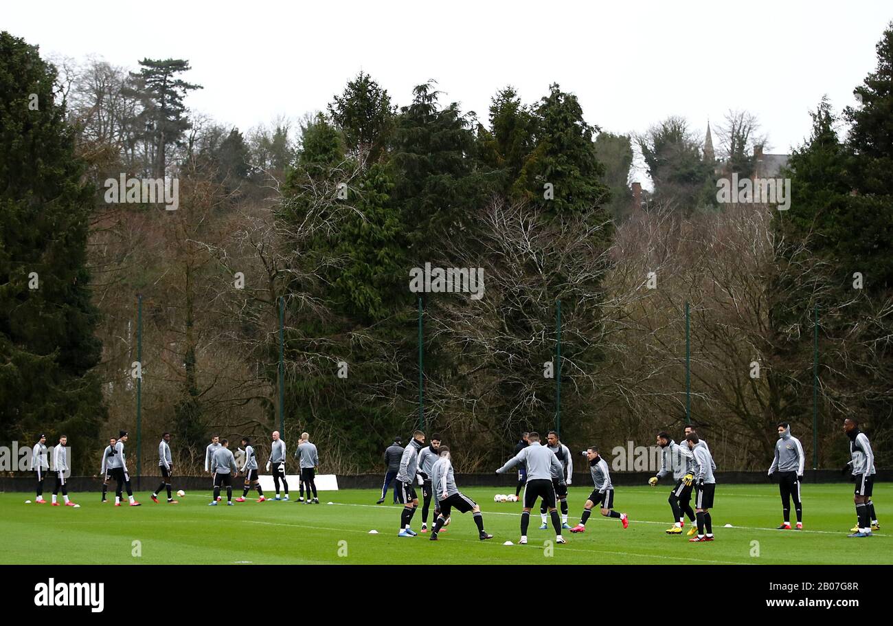 During training session sir jack hayward training ground hi-res stock ...