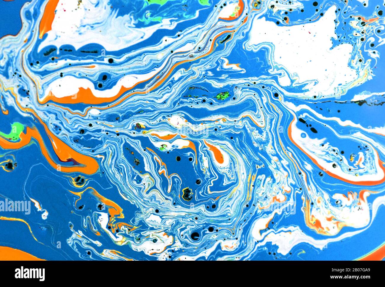 Abstract blue fluid art background. Digital art Stock Photo - Alamy