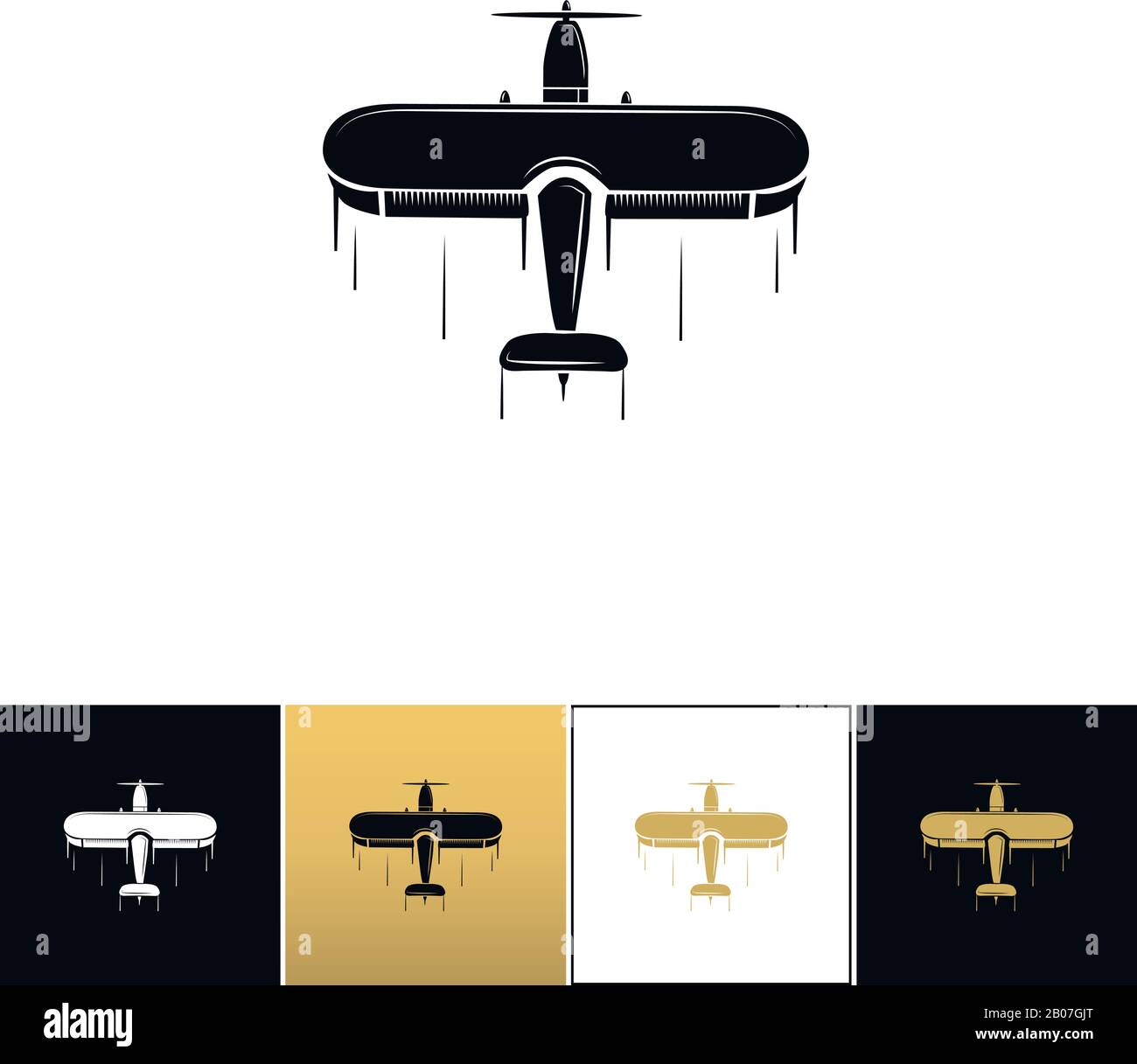 Airplane logo or flight travel tourism vector icon. Airplane logo or ...