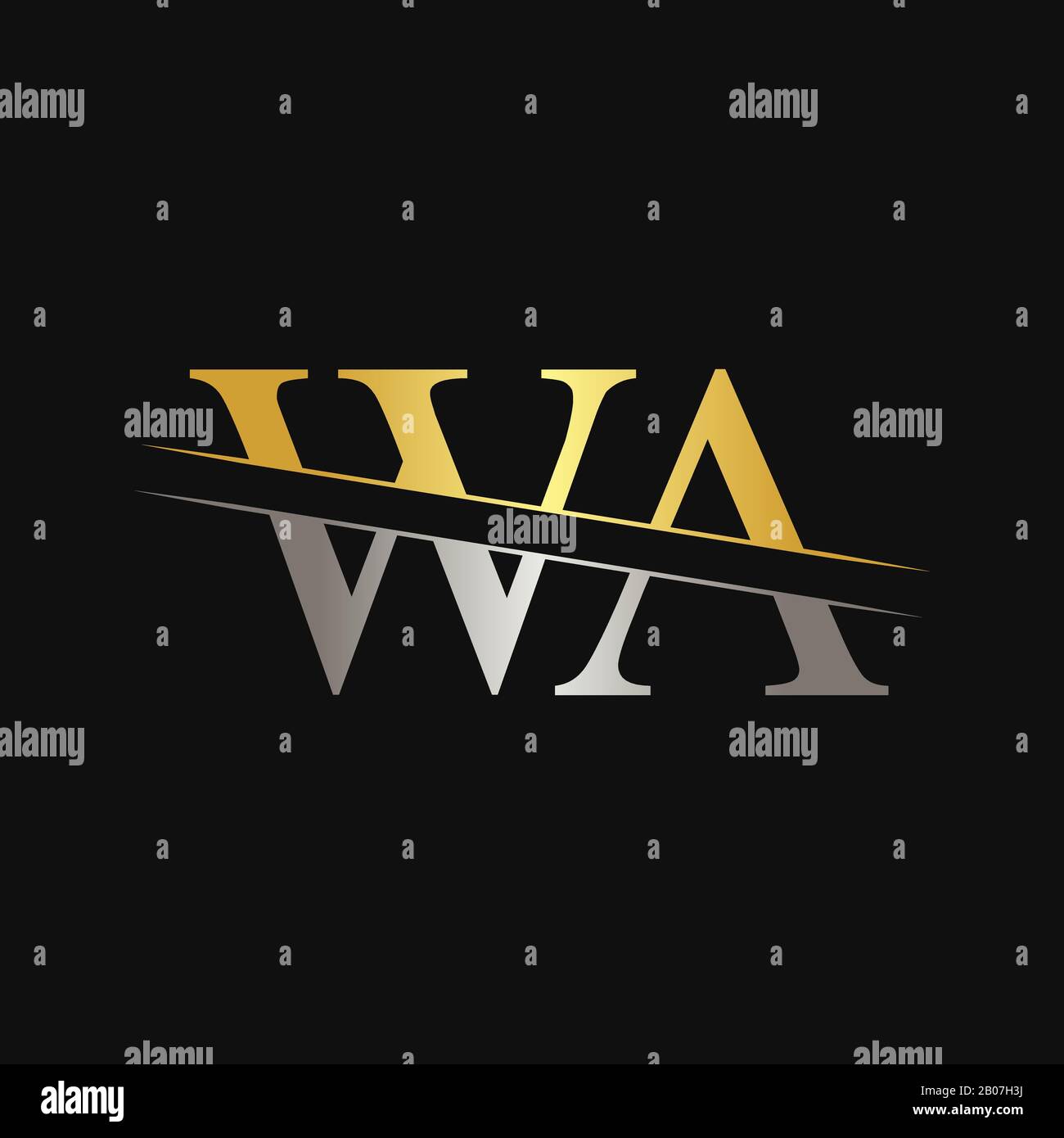 Wa logo vector vectors hi-res stock photography and images - Alamy