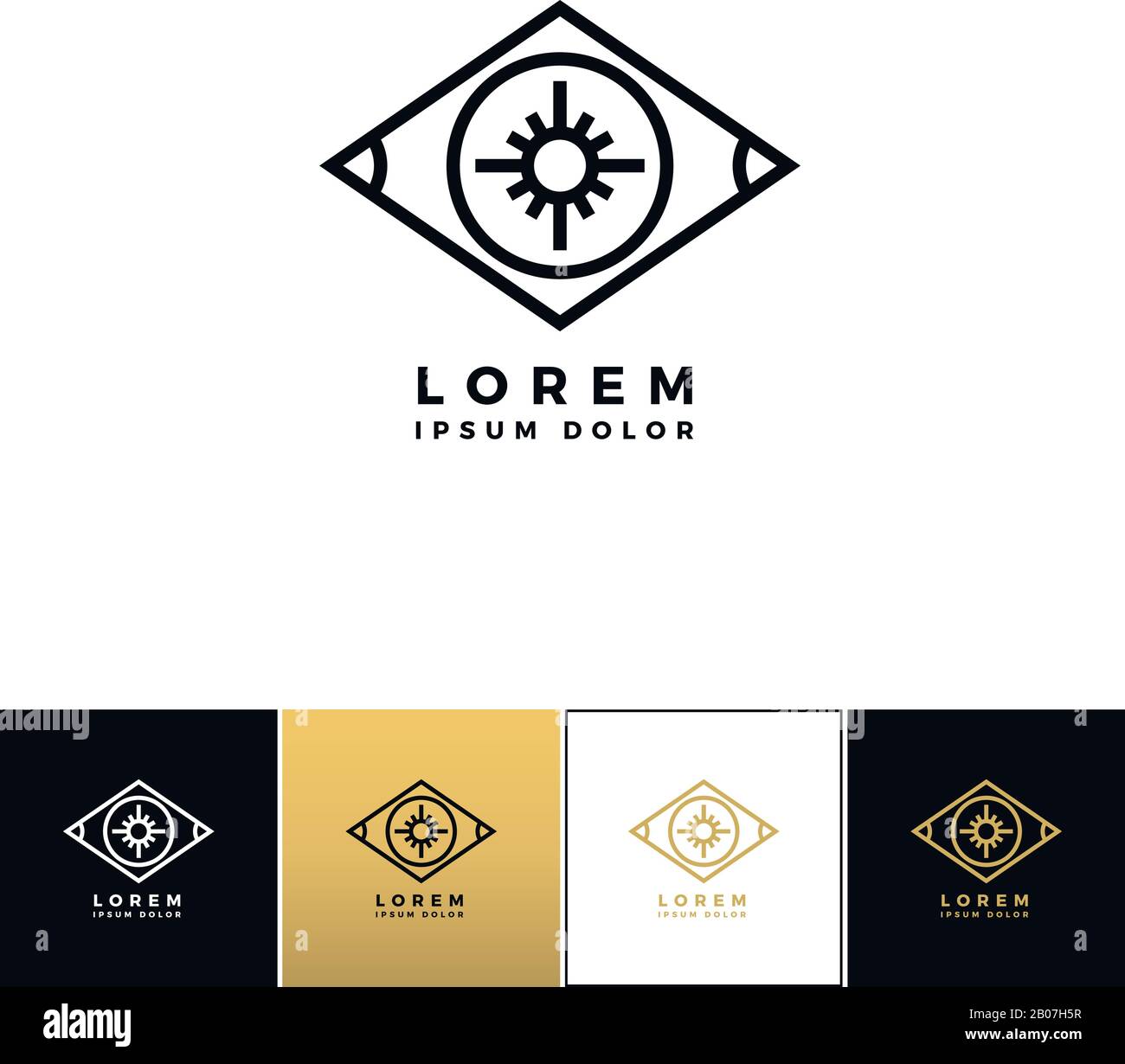 Eye vector logo or looking control icon. Eye vector logo or looking ...