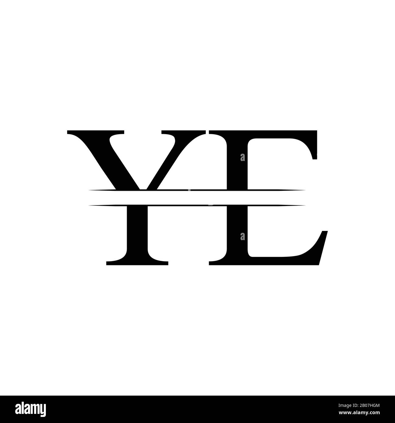 Initial YE Logo Design Vector Template. Creative Letter YE Business ...