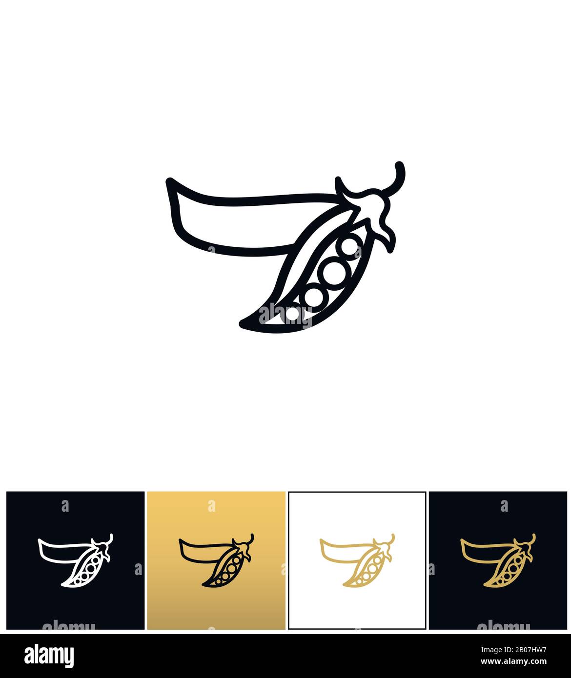 Peas linear sign or fresh legumes pea vector icon. Peas linear sign or ...