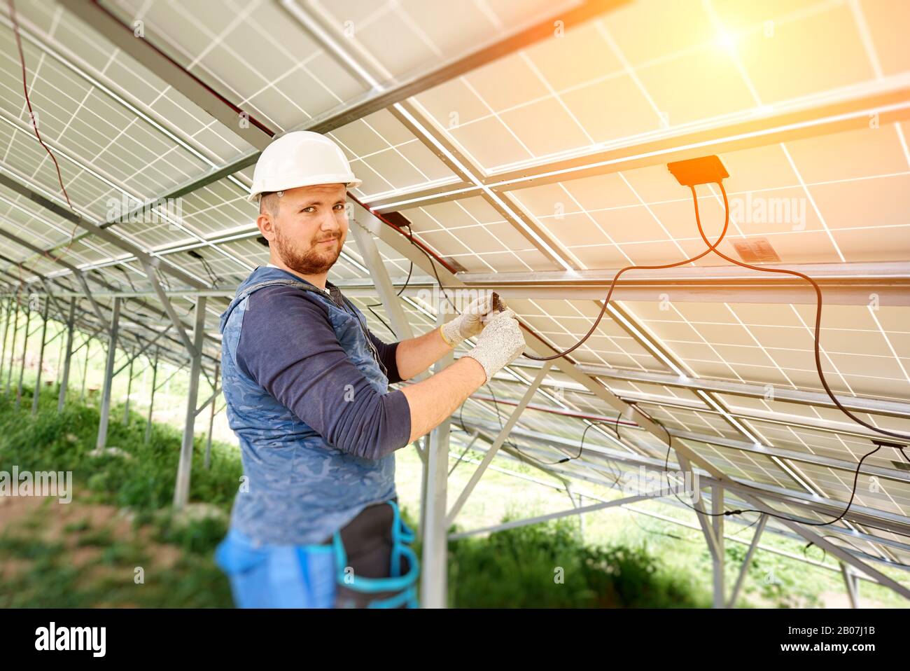 Installing panel hi-res stock photography and images - Alamy