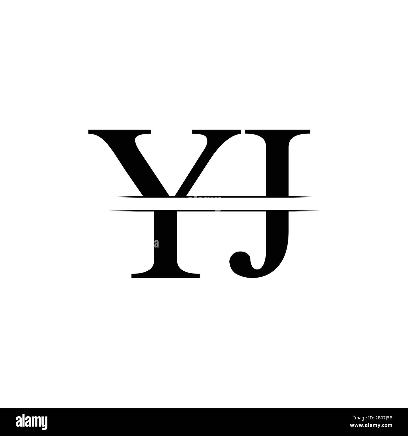 Initial YJ Logo Design Vector Template. Creative Letter YJ Business ...