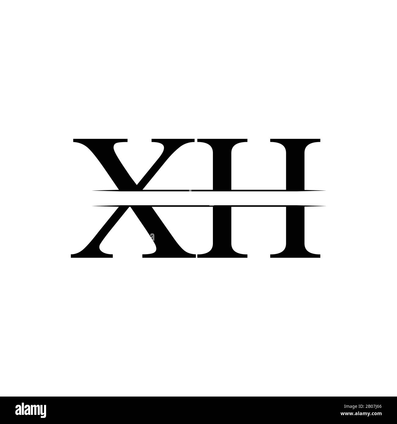 Letter xh vector vectors Stock Vector Images - Alamy