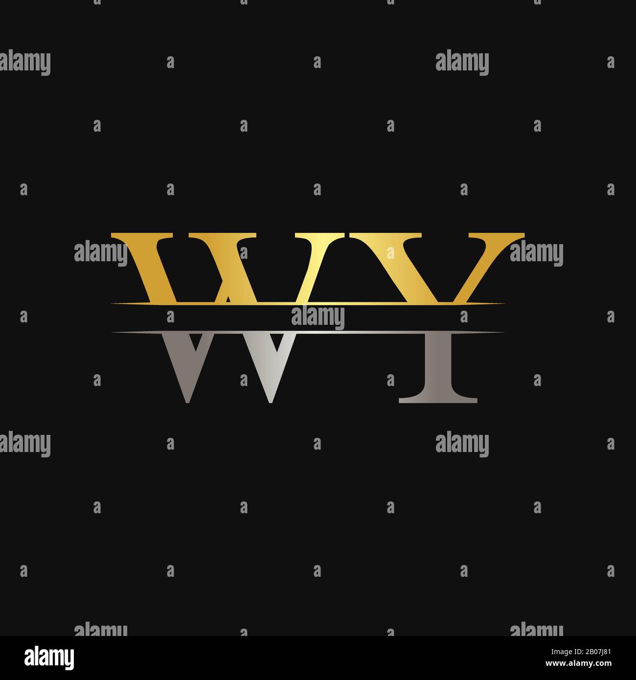 Initial WY Letter Linked Logo. Creative Letter WY Logo Design Vector ...