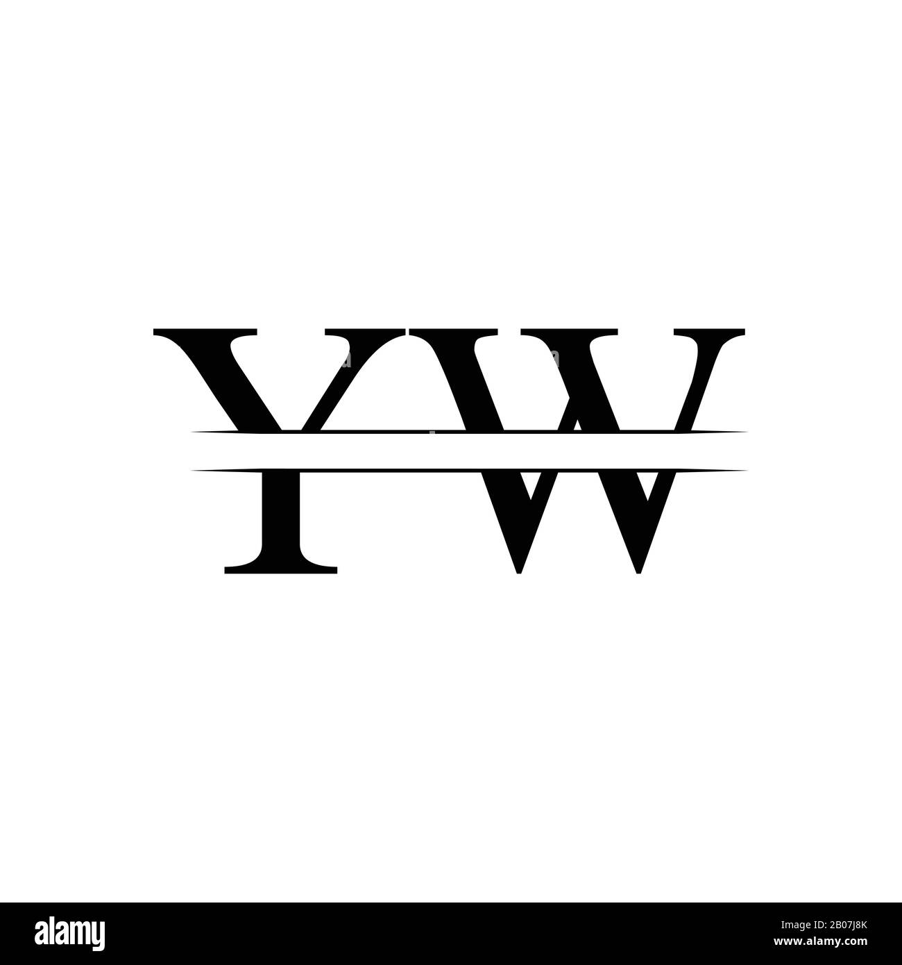 Initial YW Logo Design Vector Template. Creative Letter YW Business ...