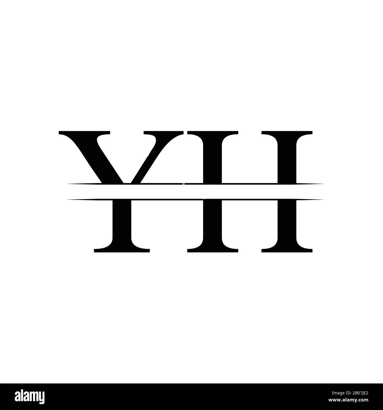 Initial YH Logo Design Vector Template. Creative Letter YH Business ...