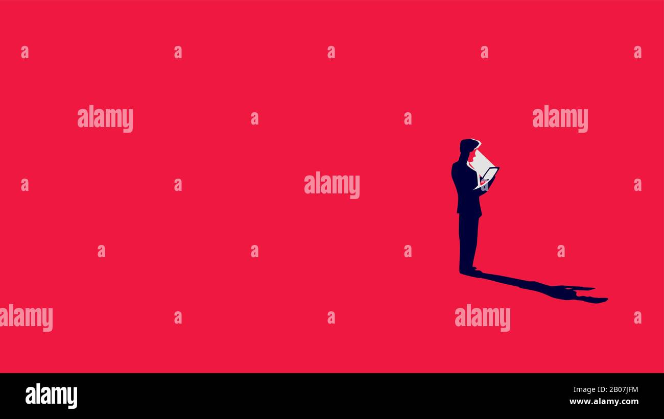 Male read tablet Stock Vector Images - Alamy