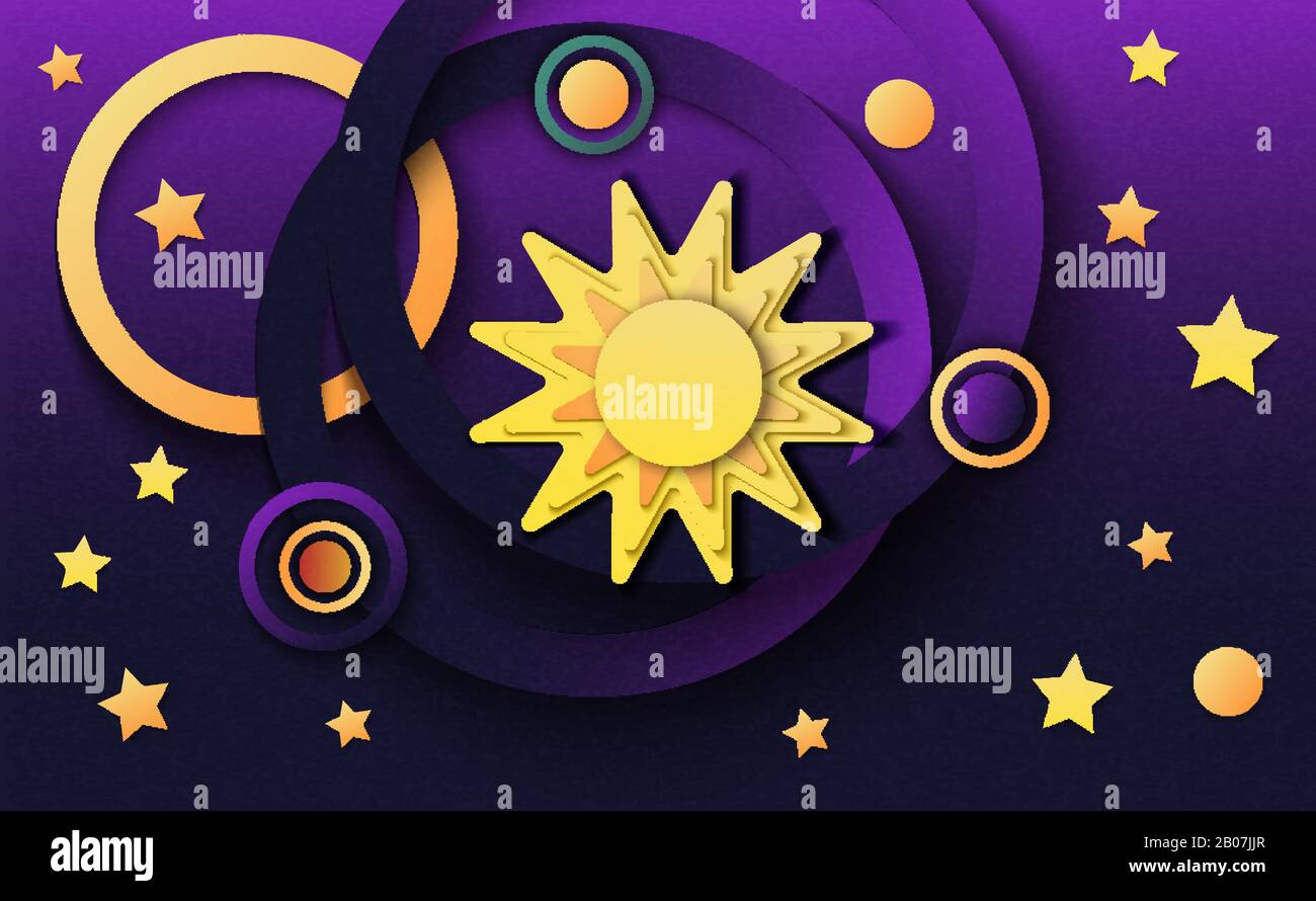 Sun and planets Stock Vector Images - Alamy