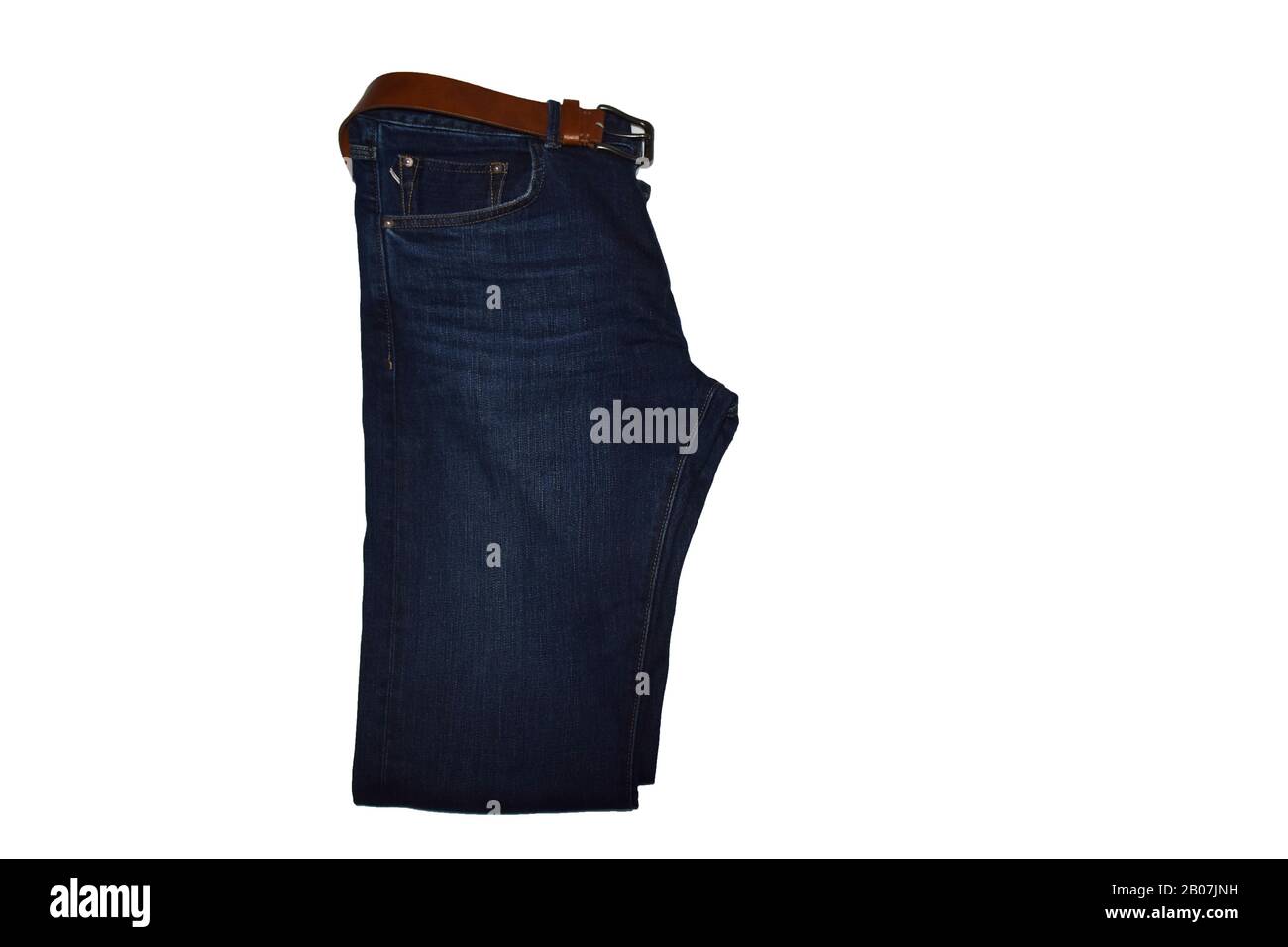 Set of Colorful shades of blue jeans trousers isolated in style light ...