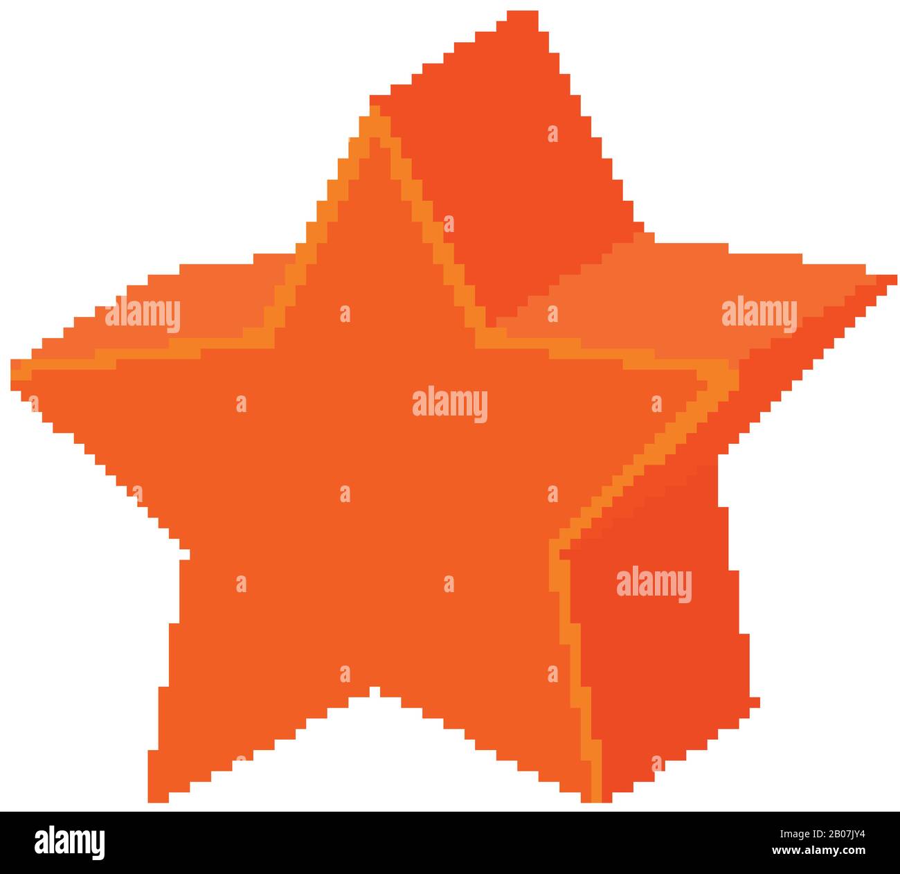 Geometric shape of star in orange illustration Stock Vector Image & Art ...