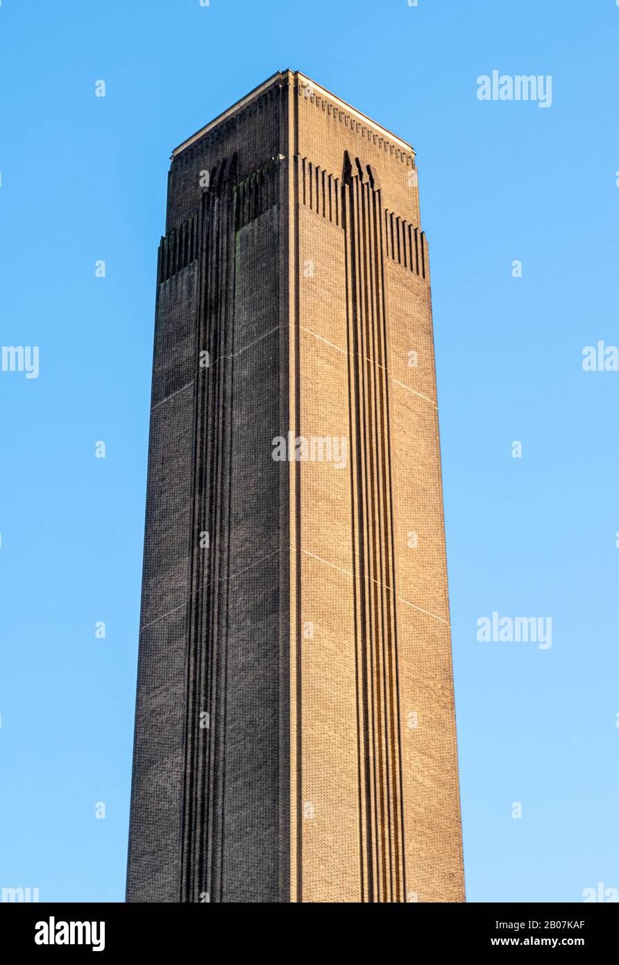 Tower of the Tate Modern Gallery in London, United Kingdom Stock Photo ...