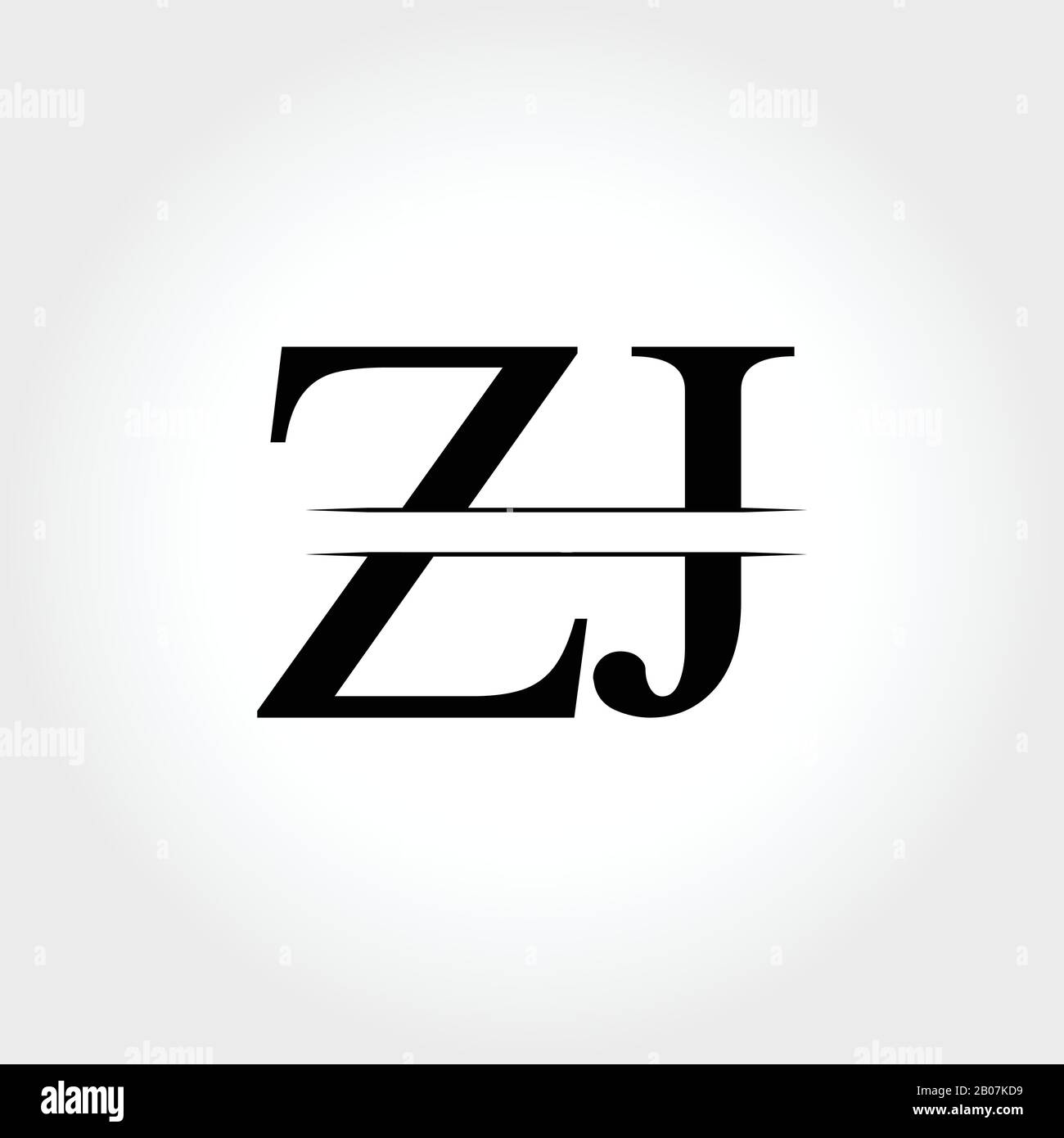 Initial ZJ Logo Design Vector Template. Creative Letter ZJ Business ...