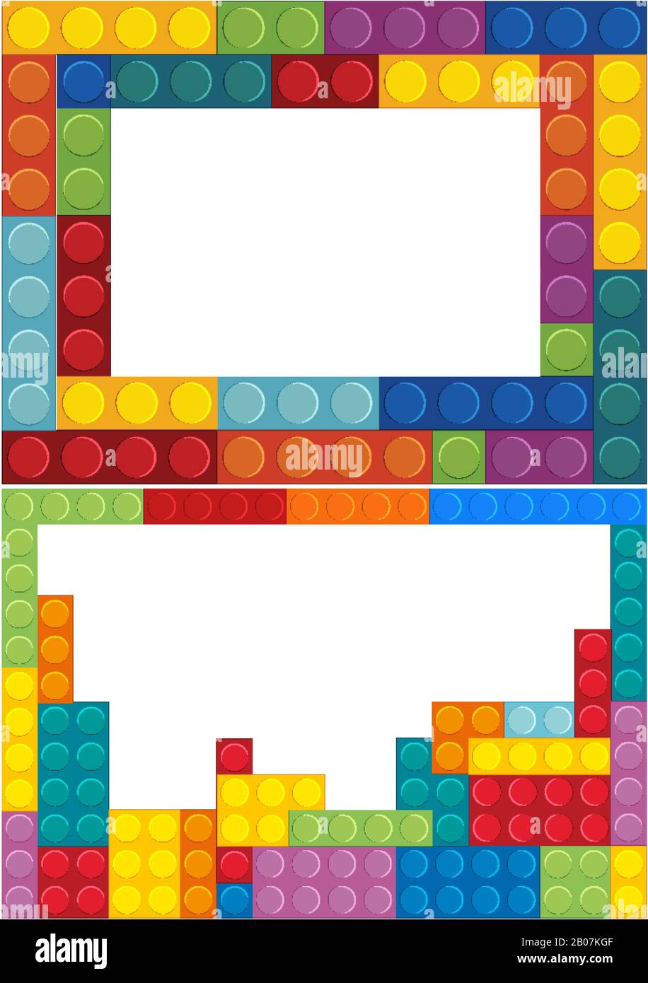 Banner template with colorful blocks illustration Stock Vector Image ...