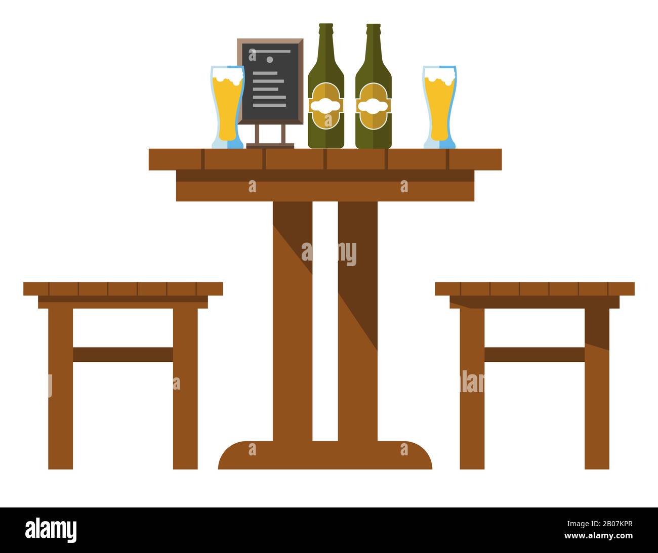 High top table isolated Stock Vector Images - Alamy