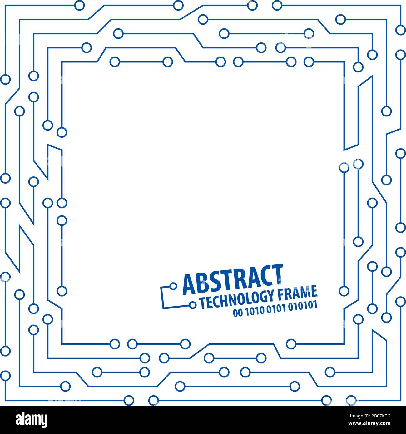 Abstract technology square frame Stock Vector Image & Art - Alamy