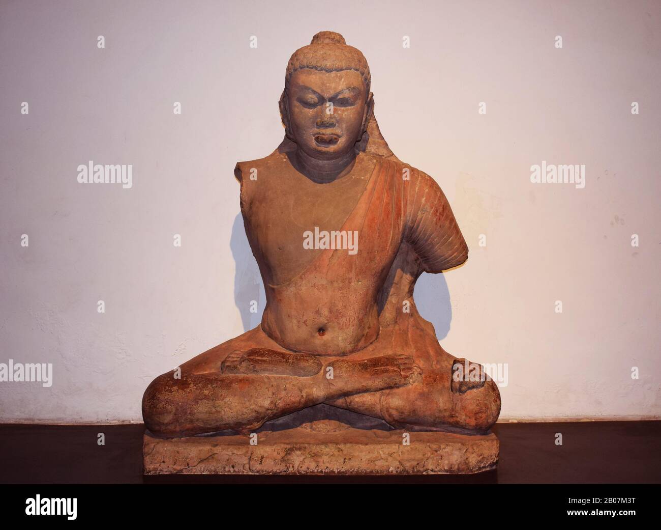 An ancient idol of Lord Buddha displayed at Indian Museum Kolkata ...
