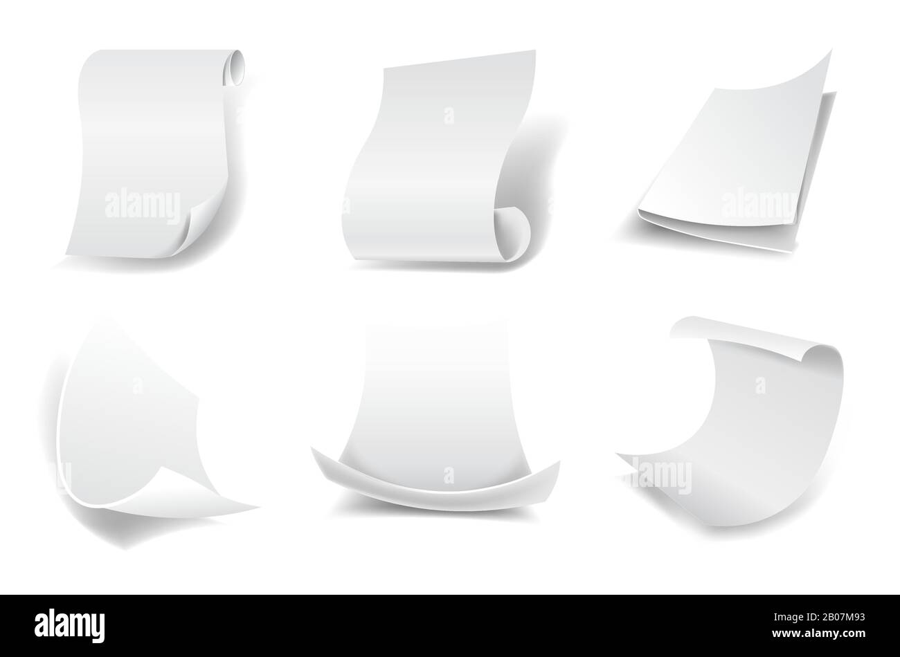 Old vintage paper sheets Stock Vector Images - Alamy