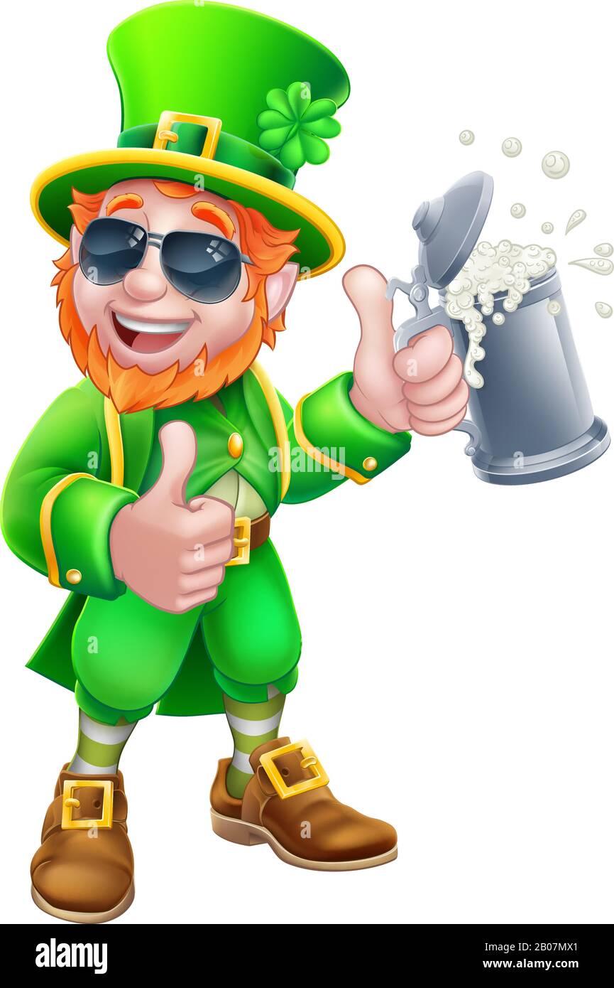 Leprechaun St Patricks Day Cartoon Character Stock Vector Image And Art