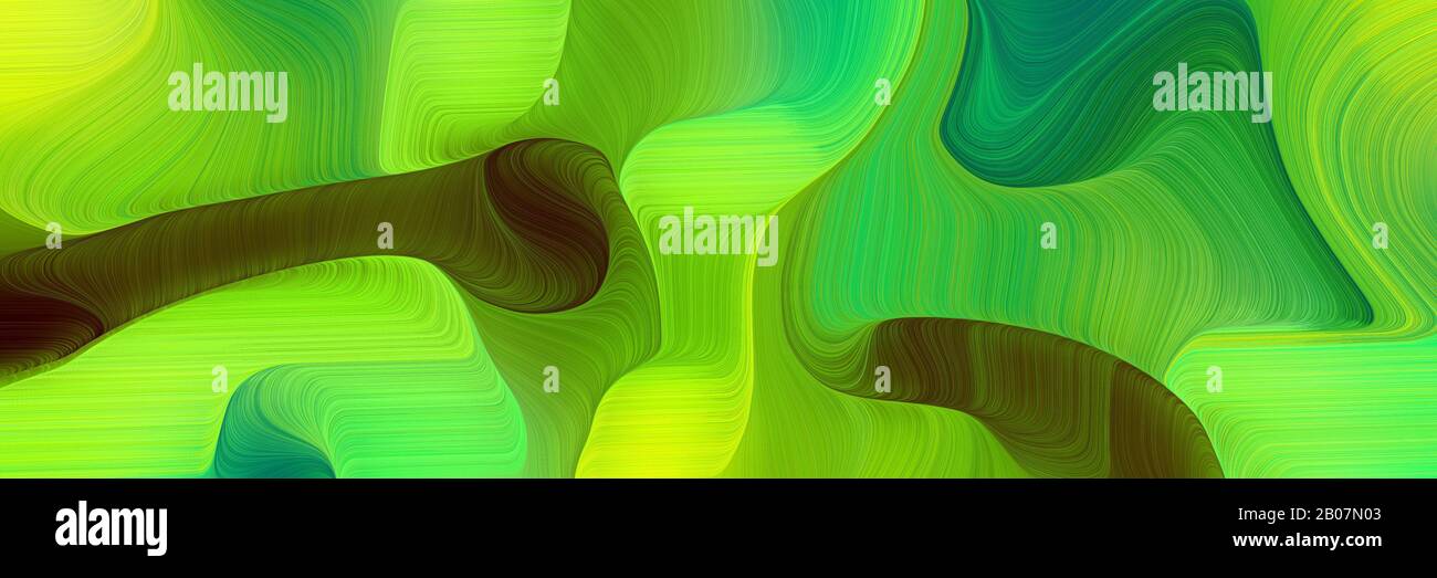 dynamic designed horizontal header with moderate green, very dark green ...