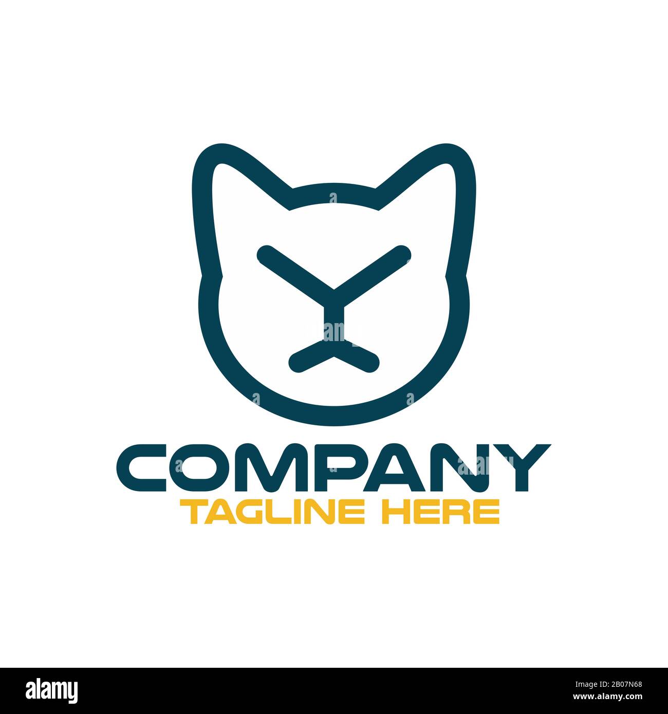 Modern bar black cat logo. Vector illustration Stock Vector Image & Art ...