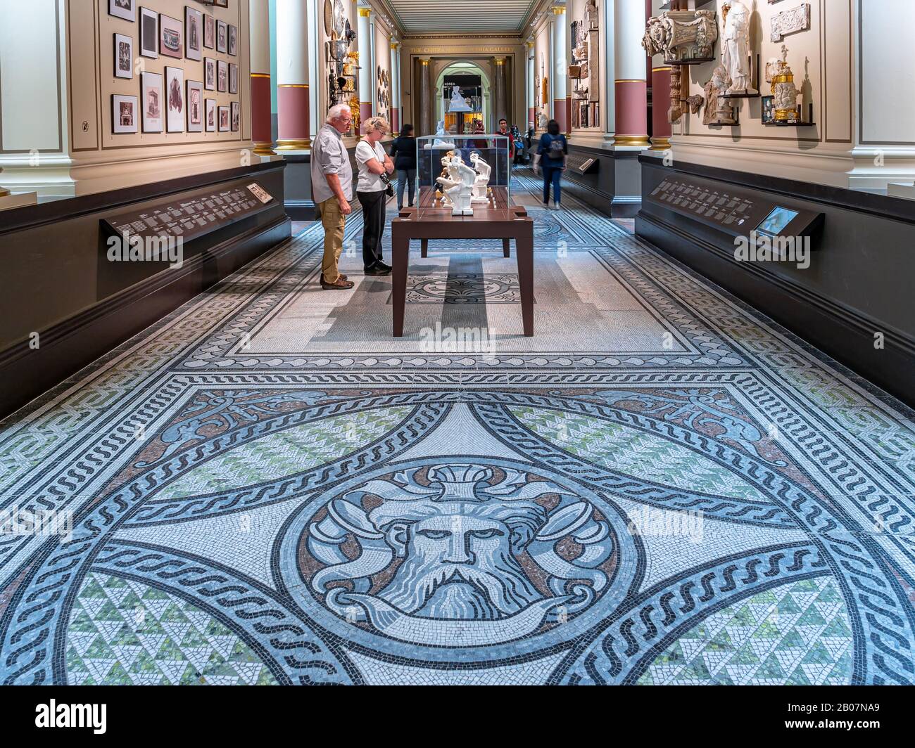 London. United Kingdom. Circa December 2019. Interior of the Victoria ...