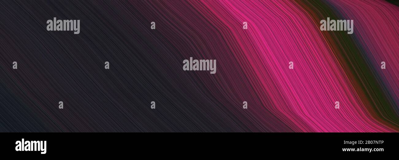 colorful horizontal banner with very dark blue, moderate pink and dark ...