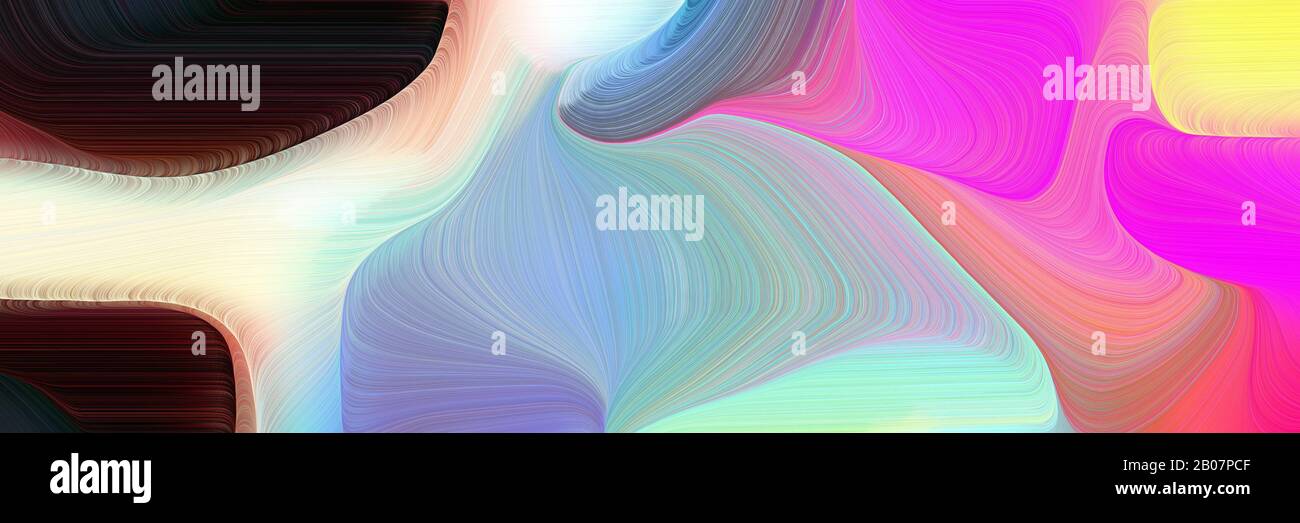 colorful horizontal header with silver, very dark pink and neon fuchsia ...